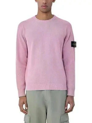 Stone Island Ribbed Fine-knit Sweater - Pink