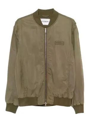 Iceberg Logo-patch Bomber Jacket - Green