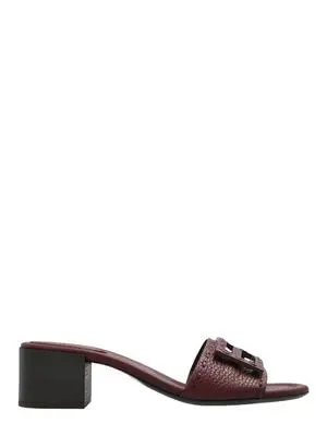 Fendi Logo Sandals - Red