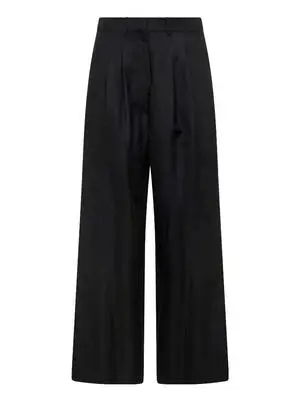 PT TORINO Pleated Trousers - Black