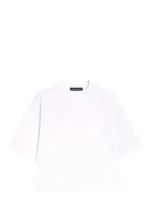 Sportmax Neck-detail T-shirt - White