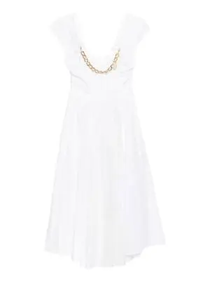 ELISABETTA FRANCHI Chain-Embellished A-Line Mini Dress