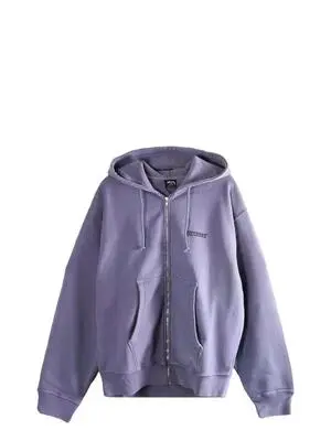 StÜssy Zip Hooded Sweatshirt - Purple