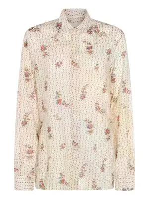 Valentino Garavani Floral Print Shirt - Neutrals