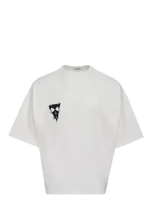 BLACKJACK Crew-neck Short-sleeve T-shirt - White