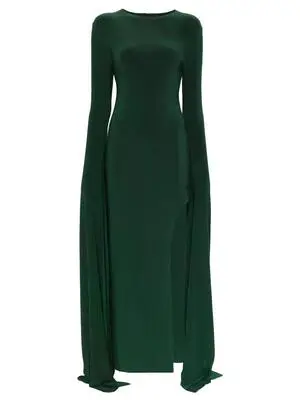 Norma Kamali Side-slit Maxi Dress - Green