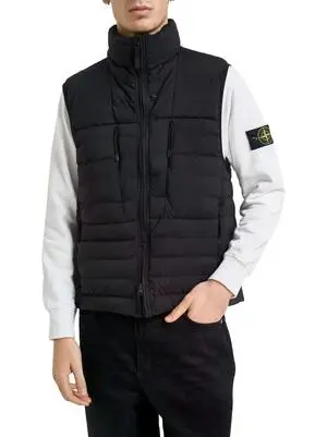 Stone Island Quilted Sleeveless Gilet - Black