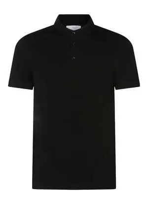 Malo Buttoned Polo Shirt - Black