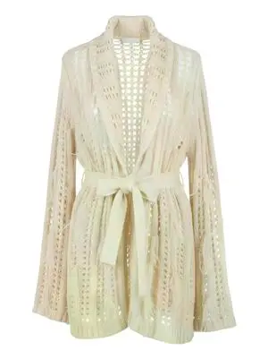 TWINSET Belted Cardigan - Neutrals