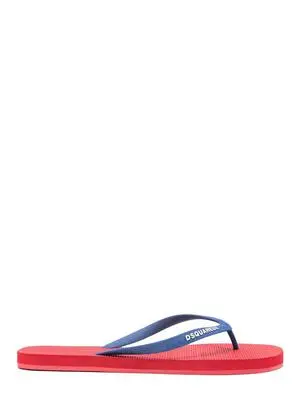 Dsquared2 Logo Embossed Flip-flops - Red