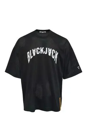 BLACKJACK Round-neck T-shirt - Black