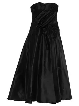 Acler Rosette Midi Dress - Black