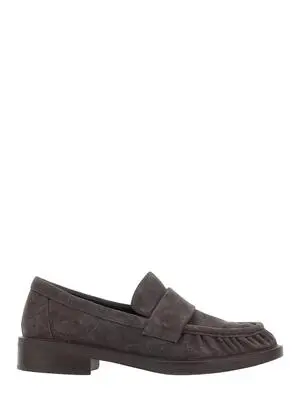STRATEGIA SHOES Romy Suede Loafers - Grey