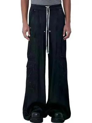 Rick Owens Drawstring Cargo Trousers - Black