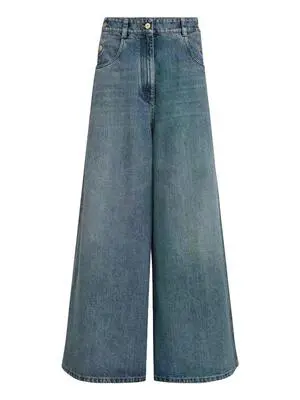 Brunello Cucinelli Wide-leg Jeans - Blue