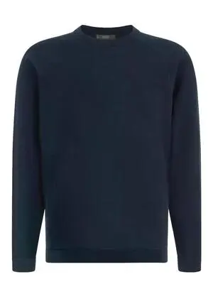 Boggi Milano Crew Neck Raglan-sleeve Sweater - Blue