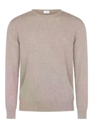 04651 / A TRIP IN A BAG Ribbed Crew-neck Sweatshirt - Neutrals