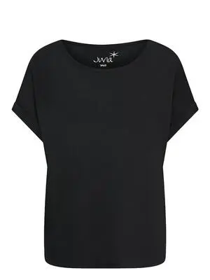 JUVIA Rolled-sleeve T-shirt - Black