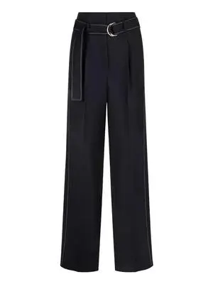Seafarer Belted Trousers - Black