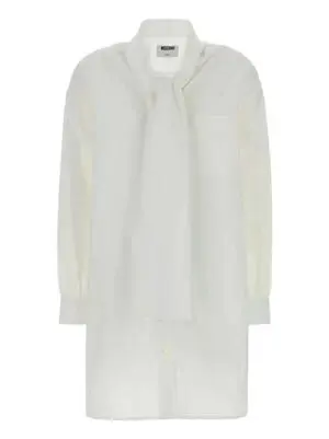 Moschino Poplin Shirt Dress - White