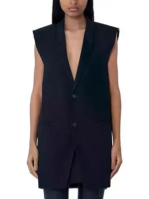 Rick Owens Tailored Waistcoat - Black