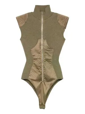 Jean Paul Gaultier Ribbed-knit Body - Green