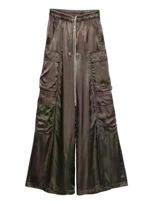 Rick Owens Cargo Drawstring Palazzo Pants - Brown