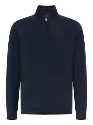 Boggi Milano Half-zip Sweater - Blue