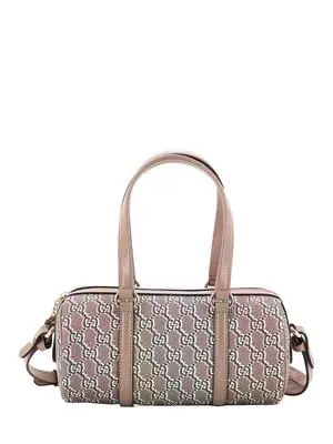 Gucci Gg Shadow Coated Canvas Small Duffle Bag - Brown