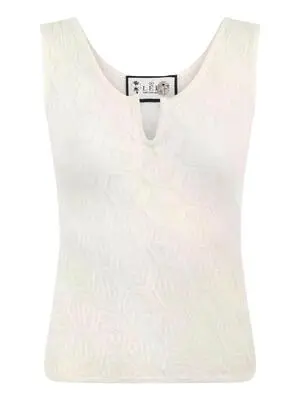 Philipp Plein Monogram Knit Tank Top - Neutrals