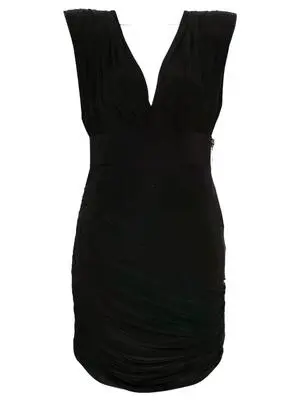 MITILIANE COUTURE Draped Mini Dress - Black