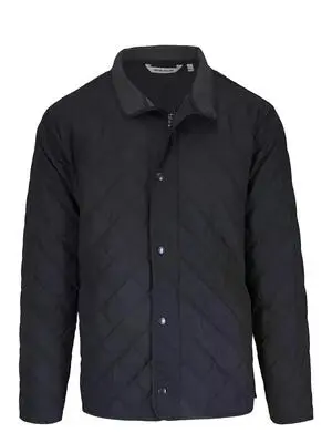 Peter Millar Quilted Button Jacket - Black
