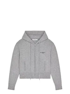 Givenchy Hooded Zip Knitwear - Grey