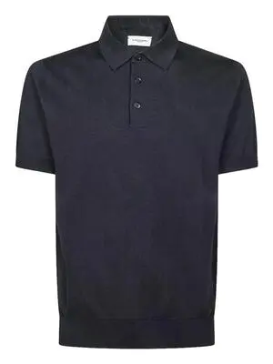 PAOLO PECORA Buttoned Polo Shirt - Black