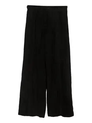 N°21 Pleated Wide-leg Trousers - Black