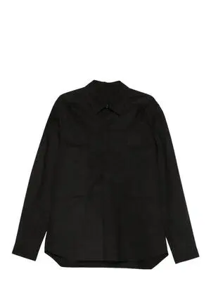 Rick Owens Long-sleeve Classic-collar Shirt - Black