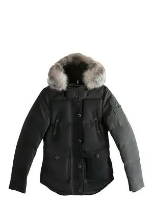 Moose Knuckles Anguille Fur-trim Jacket - Black