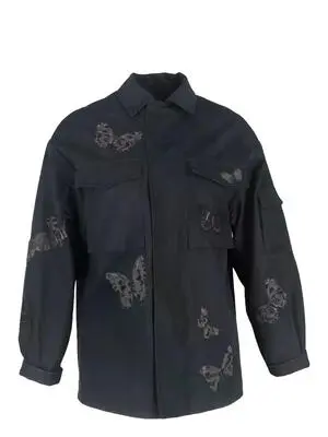 Valentino Garavani Butterfly-detail Shirt - Black