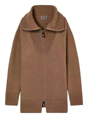Giorgio Armani Wide-collar Cardigan - Brown