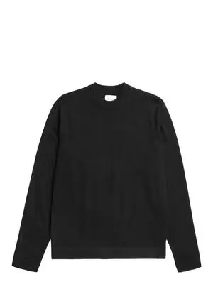 Norse Projects Tech Merino Crepe Crewneck Jumper - Black