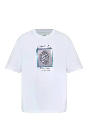 SAMSOE SAMSOE Graphic T-shirt - White