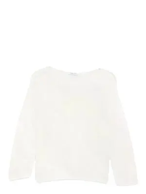 PHILO-SOFIE Boat-neck Knitted Sweater - White