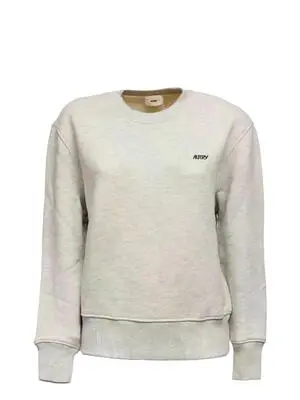 AUTRY Logo Embroidered Sweatshirt - Neutrals