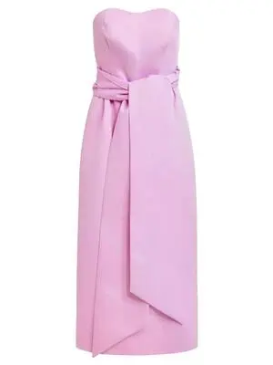 Essentiel Antwerp Juror Sleeveless Belted Midi Dress - Pink
