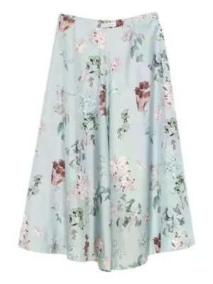 Altuzarra Floral Print Midi Skirt - Blue