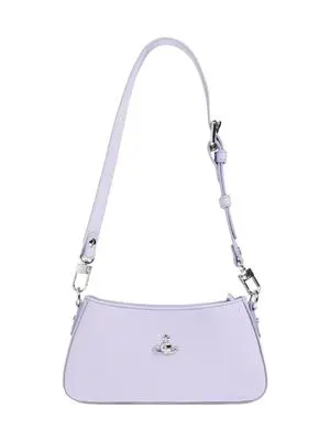 VIVIENNE WESTWOOD Tasha Orb-plaque Shoulder Bag - Purple