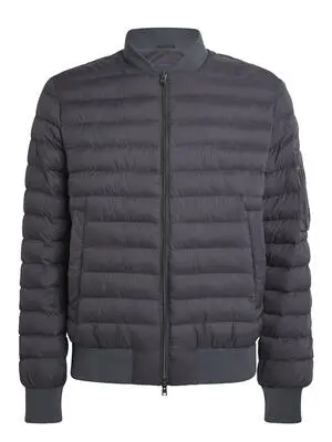 Herno Quilted Bomber Jacket - Grey