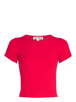Eterne Ribbed Baby T-shirt - Red