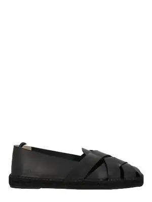 CastaÑer Leather Espadrilles - Black