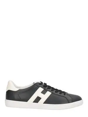 Hogan Leather Low-top Sneakers - Black